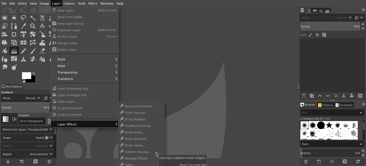 Enable GIMP Layer Effects Plugin Pikedom